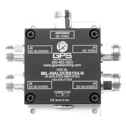 High Isolated Amplified Loaded DC Blocked Splitter | 1 input, 4 output ...