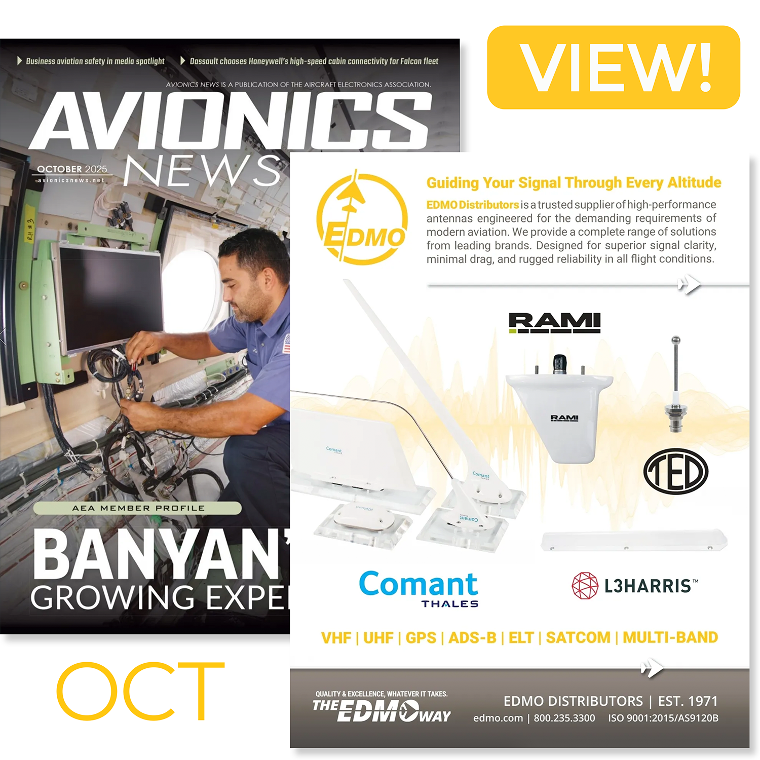 EDMO | Avionics, Test Equipment, Install Supplies & Pilot Supplies