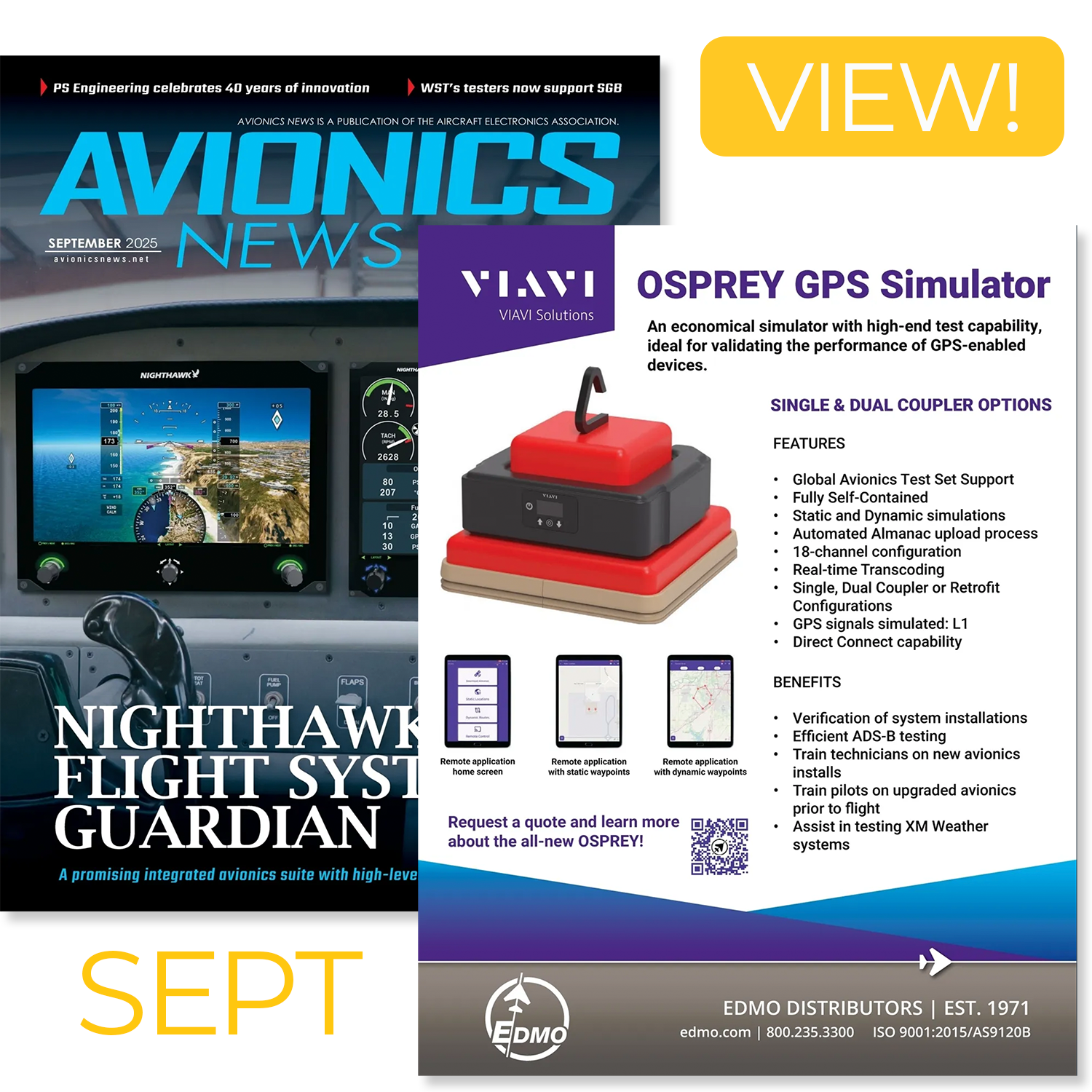 EDMO | Avionics, Test Equipment, Install Supplies & Pilot Supplies