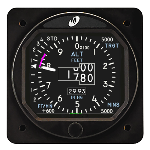 MD23 Flex Digital Counter Drum Altimeter | 2-inch