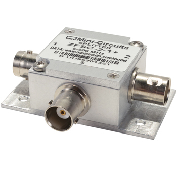 Coaxial Power Splitter/Combiner | BNC with Bracket